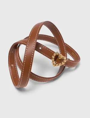 Maje Slim Heart Belt