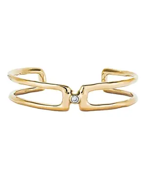 UNODE50 Double Strand Topaz Bangle - Gold