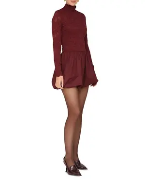 Avec Les Filles Bubble Hem Mini Dress