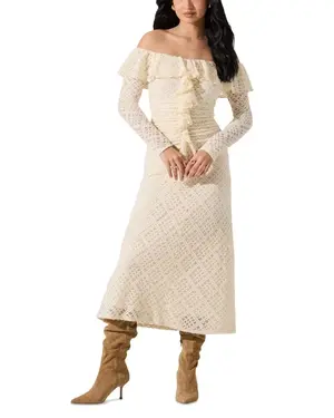 Astr The Label Dorian Dress - Cream