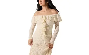Astr The Label Dorian Dress - Cream