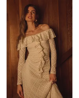 Astr The Label Dorian Dress - Cream