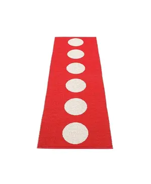 PAPPELINA Vera Rug, 2'3 X 7'6 - Red