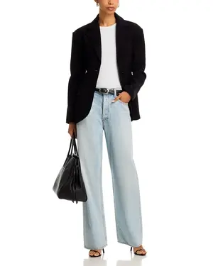Line & Dot Ida Hourglass Blazer - Black
