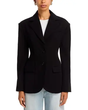 Line & Dot Ida Hourglass Blazer - Black