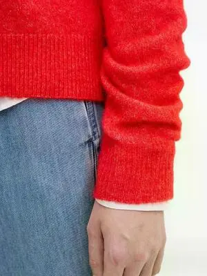 SAMSOE SAMSOE Nor Button-front Knitted Cardigan - Red