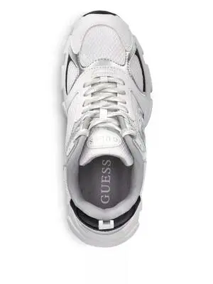 Guess Metallic Panelled Mesh Sneakers