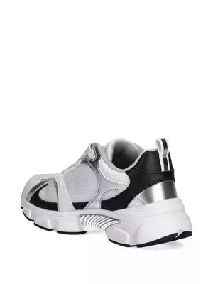 Guess Metallic Panelled Mesh Sneakers