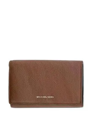 Michael Kors Embossed Leather Wallet - Brown