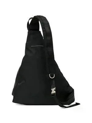 MAISON MARGIELA Asymmetric Zip Crossbody Bag - Black