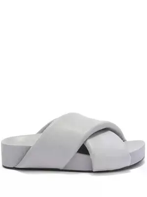 JIL SANDER Cross-over Leather Sandals