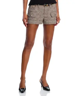GUIZIO Patch Pocket Tartan Shorts