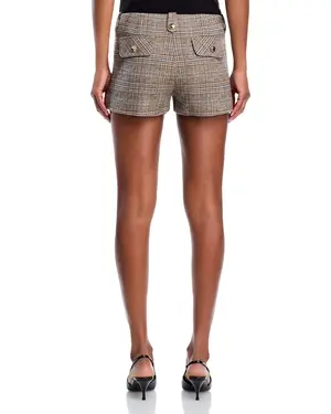 GUIZIO Patch Pocket Tartan Shorts