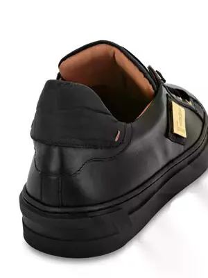 BILLIONAIRE Logo-plaque Leather Sneakers