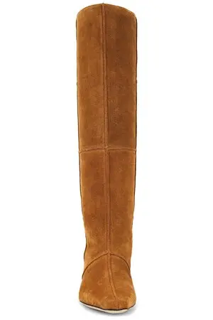 Staud Wally Flat Boots - Tan