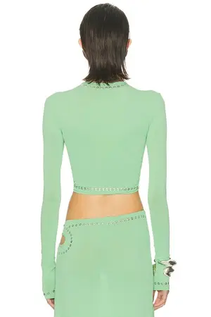 Rabanne Cut Out Cropped Top