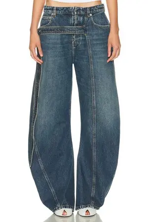 Jean Paul Gaultier Logo Jeans For Women
