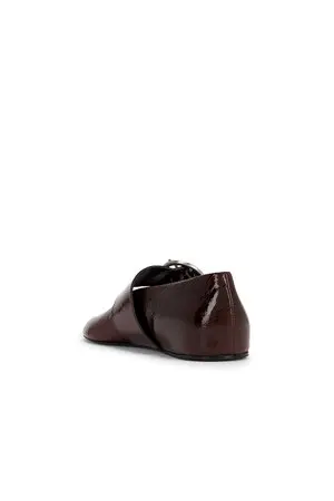 JIL SANDER Ballerina Flat - Dark Earth
