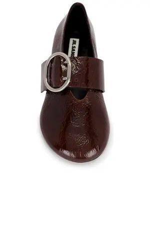 JIL SANDER Ballerina Flat - Dark Earth