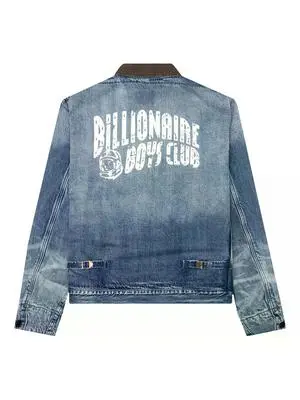 BILLIONAIRE BOYS CLUB Astronaut-logo Denim Jacket