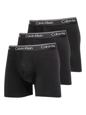 Calvin Klein Logo-waistband Briefs - Black