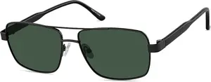 Zenni Aviator Full Rim Frame Sunglasses - Black
