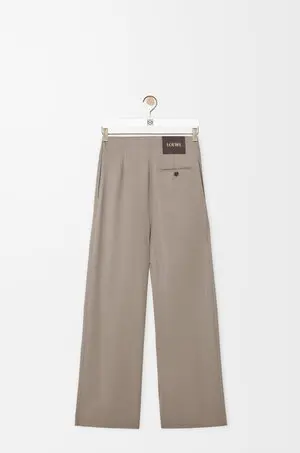 Loewe Belted Wool Trousers
