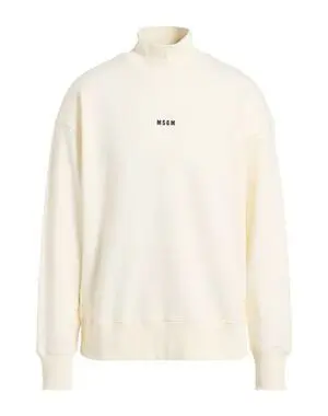 MSGM Cotton Turtleneck Sweatshirt - Cream