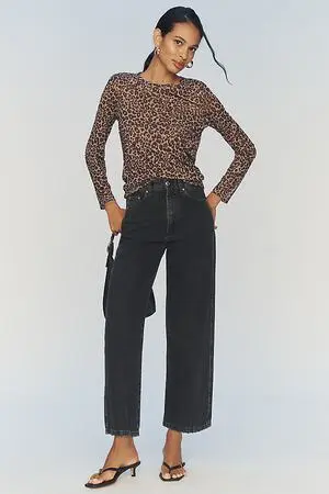 DL1961 Taylor High-rise Relaxed Barrel Jeans - Nightshade