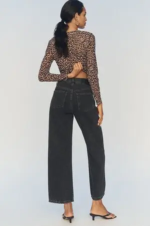 DL1961 Taylor High-rise Relaxed Barrel Jeans - Nightshade