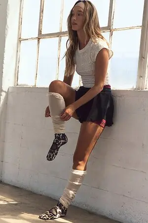 Free People Devoted Crochet Tee