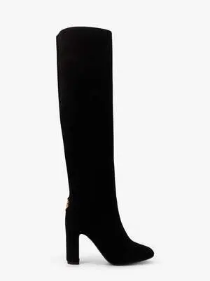 Dolce & Gabbana Suede Knee High Boots