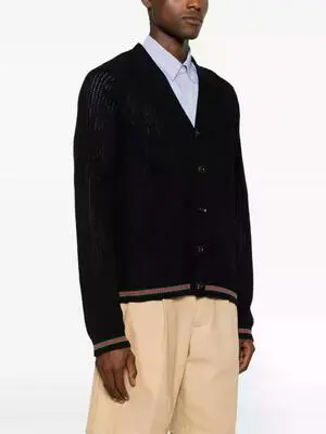 Gucci Web-stripe Trim Cardigan