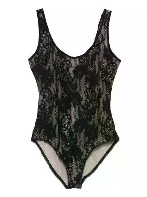Zimmermann Floral Lace Bodysuit - Black