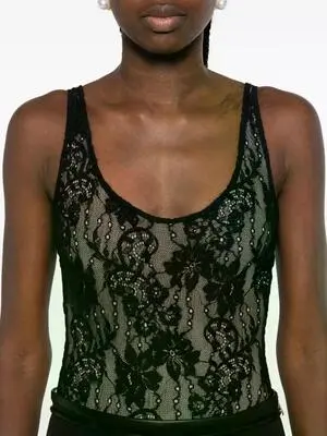 Zimmermann Floral Lace Bodysuit - Black