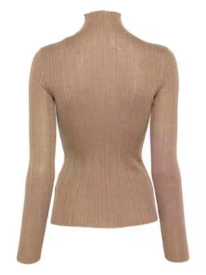 Agnona Ribbed High-neck Sweater