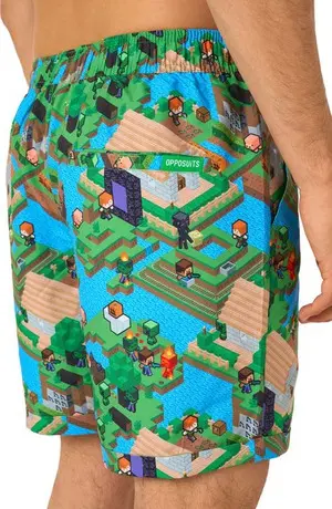 Opposuits Minecraft™ Overworld Camp Shirt & Drawstring Shorts Set