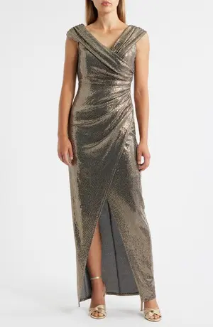 Vince Camuto Metallic Evening Dresses