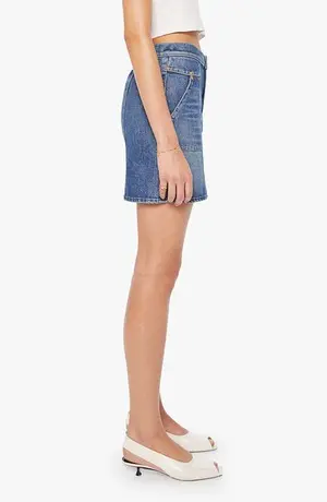MOTHER The Riveter Denim Miniskirt