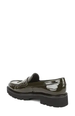 Franco Sarto Patent Loafer With Lug Sole