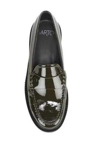 Franco Sarto Patent Loafer With Lug Sole