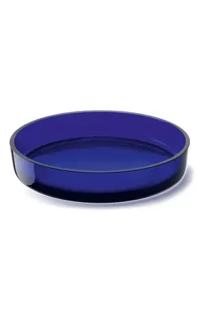 LSA Collective Low Glass Bowl - Blue