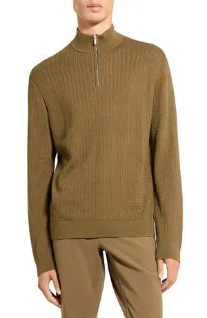 Theory Walton Half Zip Sweater