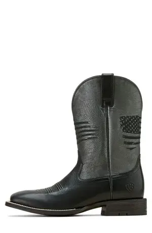 Ariat Circuit Patriot Cowboy Boot - Black Night/gunmetal