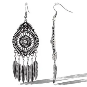 Jessica Simpson Feather Drop Earrings