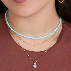 Jessica Simpson Beaded Layered Necklace