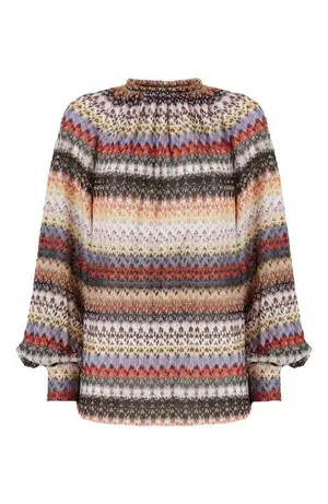 Missoni Long Sleeve Lace Blouse