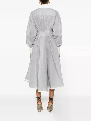 Zimmermann Striped Belted Shirt Dress