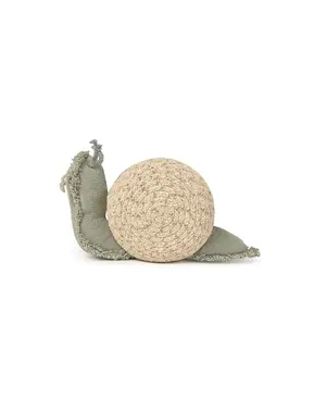 LORENA CANALS Mini Snail Basket - Green/gray And Honey