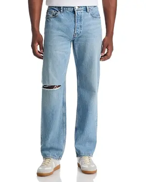 FRAME Frame Relaxed Fit Straight Leg Jeans Glow